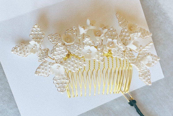 bridal headpiece FLEURETTE - style 23005 – Nestina Accessories